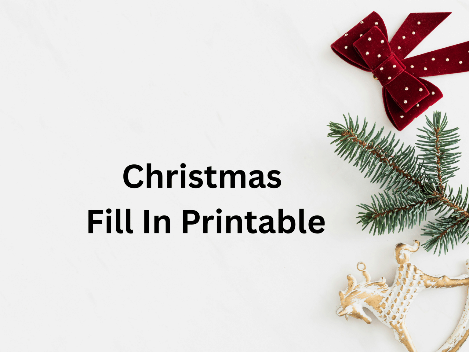 Free Christmas Fill Ins Printable — Thrifty Mommas Tips