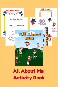 Sports All About Me Book for Young Child — Thrifty Mommas Tips