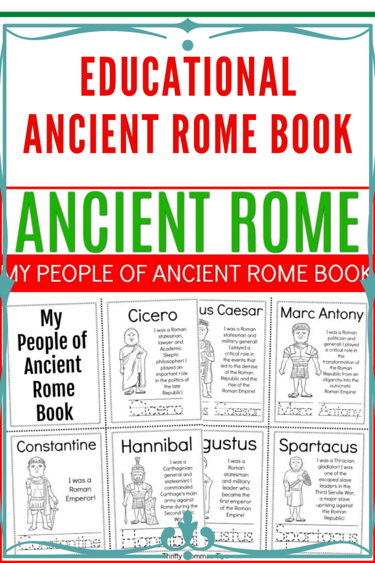 The People of Ancient Rome Educational Booklet - Thrifty Mommas Tips