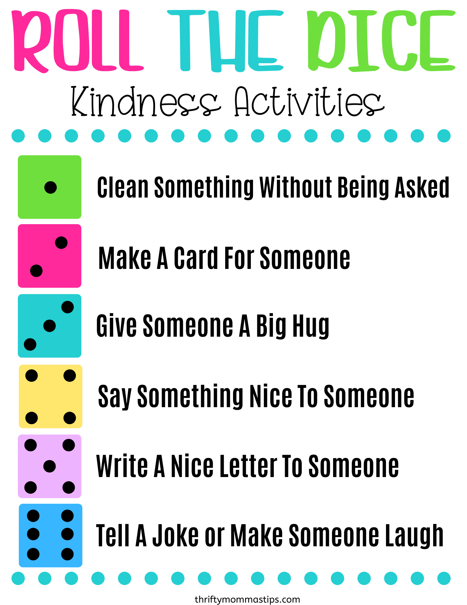 Kindness Game - How to Teach Kids to be Kind - Thrifty Mommas Tips