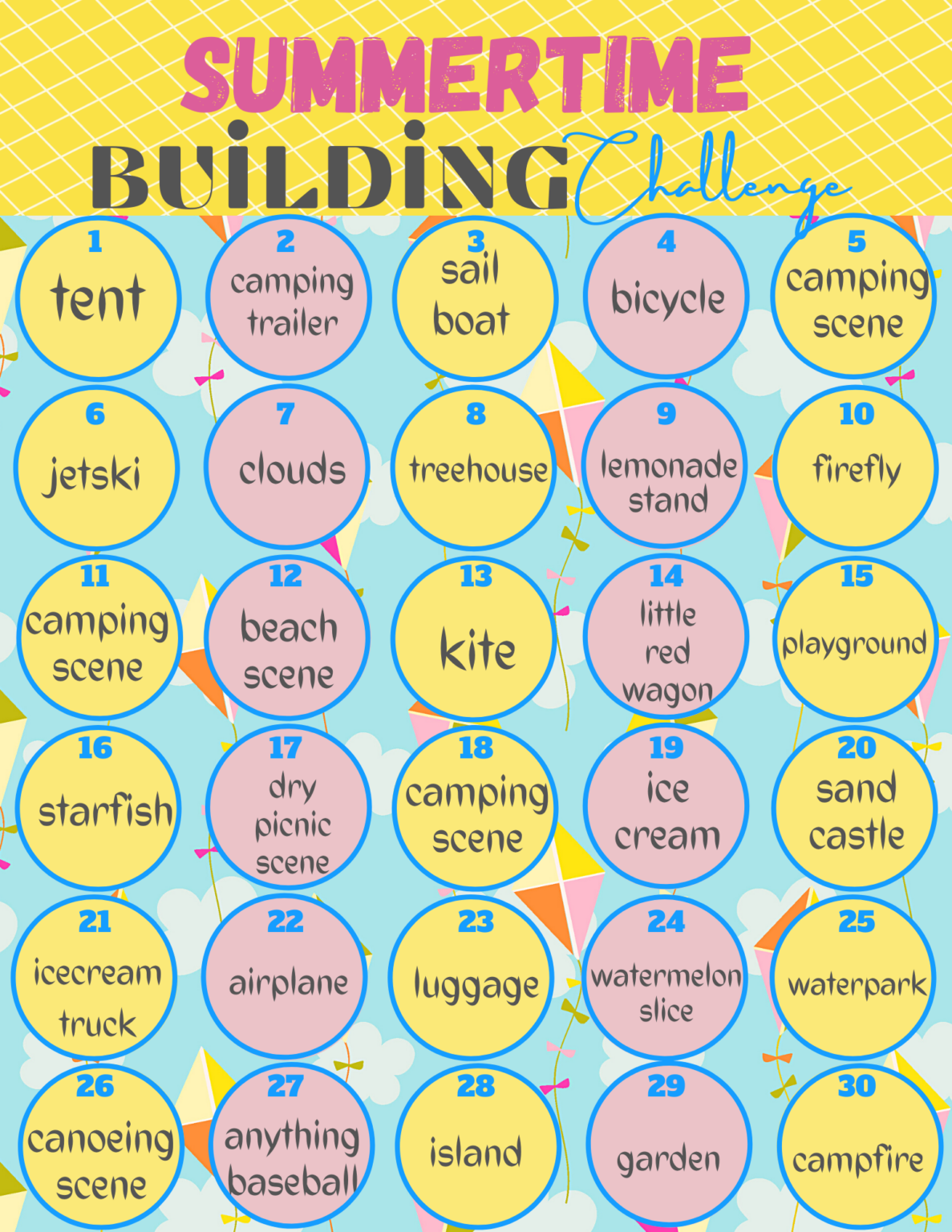Take the Summertime Building Challenge - Thrifty Mommas Tips