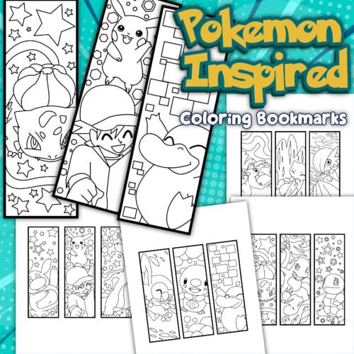 Pokemon Colouring Bookmarks — Thrifty Mommas Tips