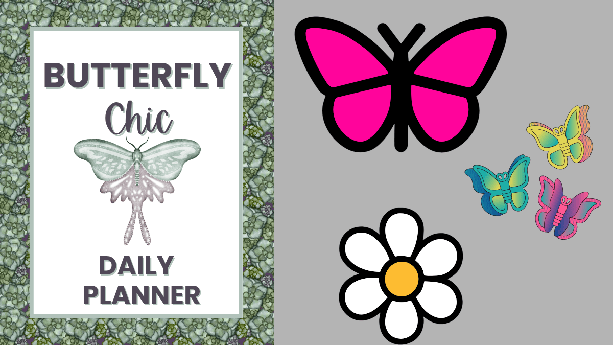 The Art of the Fresh Start: Free Butterfly Chic Planner — Thrifty ...